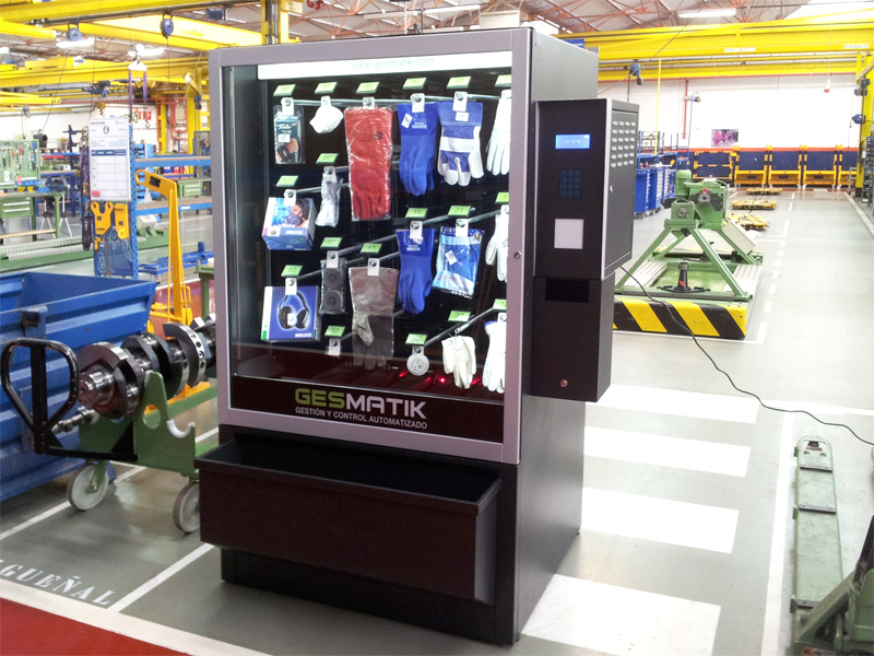 Vending machine for masks, hearing protectors and gloves - Gesmatik