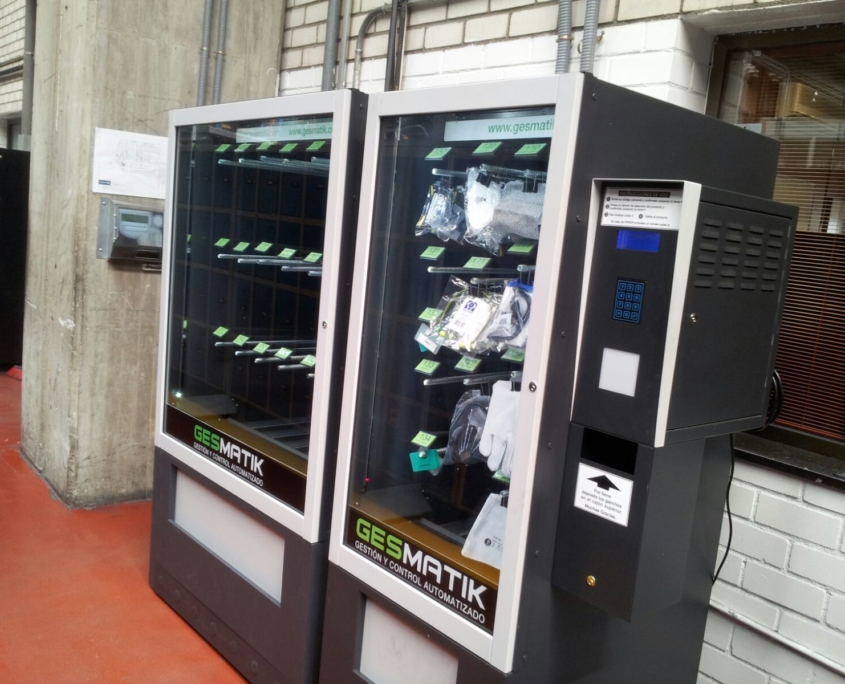 New and recycled glove vending machine - Gesmatik